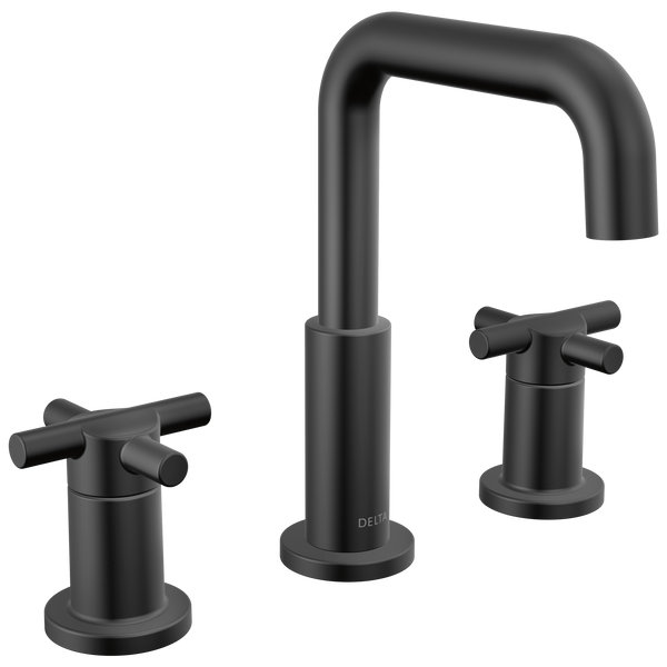 Delta Nicoli Widespread Bathroom Faucet 3 Hole, 2-handle Bathroom Sink Faucet with Drain ...